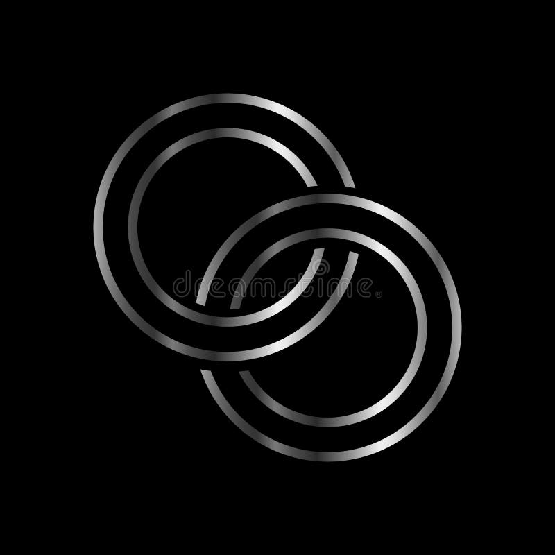 3D Silver Infinity Symbol stock illustration. Illustration of infinity ...