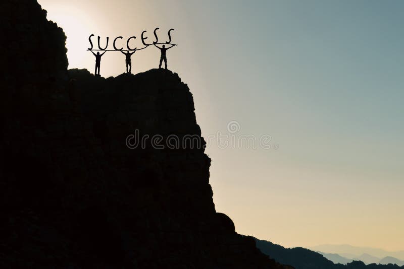 Creative Concept of Successful and Hard Working Team Stock Photo ...
