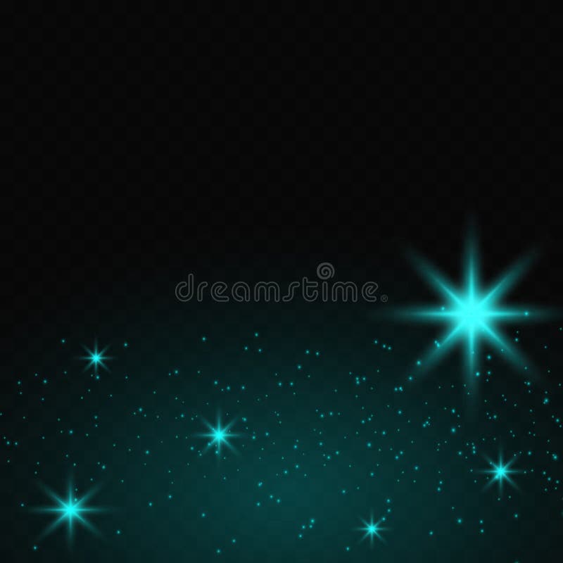 Isolated Bursts of Light, Dust Explosion, Glare Stock Illustration ...