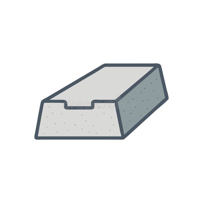 Creative Concrete Curb Icon for Landscaping Stock Illustration ...