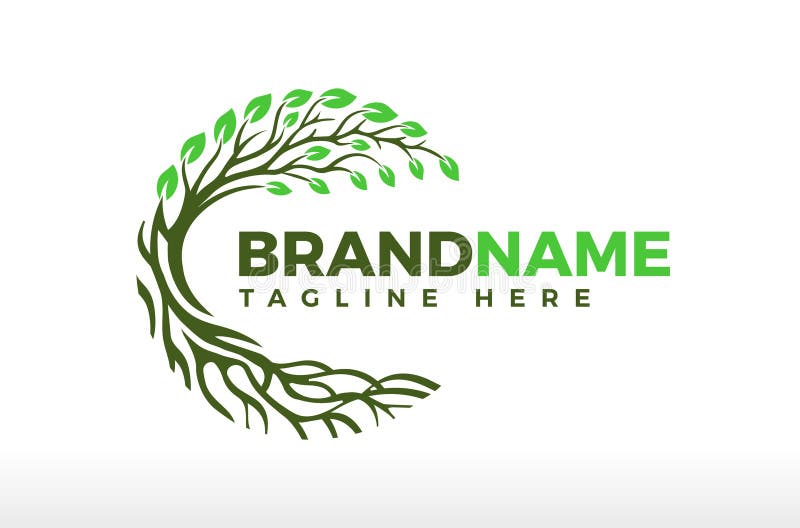 Creative Connection Circle Tree Logo Design Stock Vector - Illustration ...