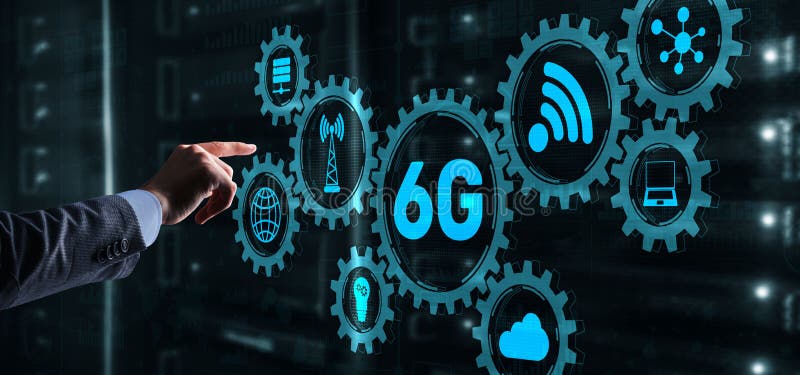 Creative Connection 6G Network Internet Mobile Wireless Concept 2021 ...