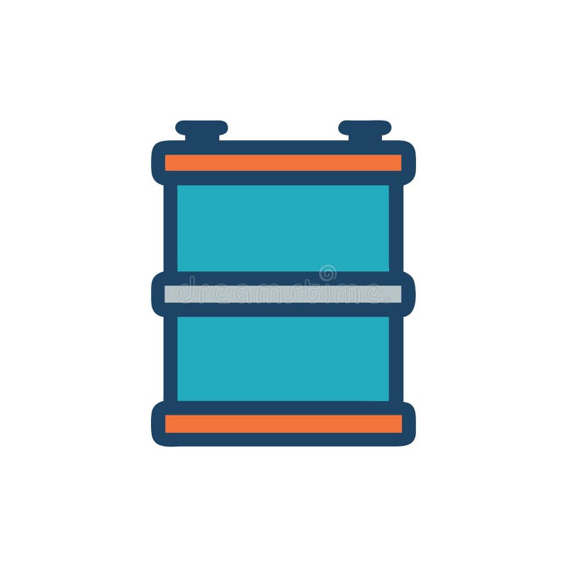 Creative Construction Barrel Icon for Designers Stock Illustration ...