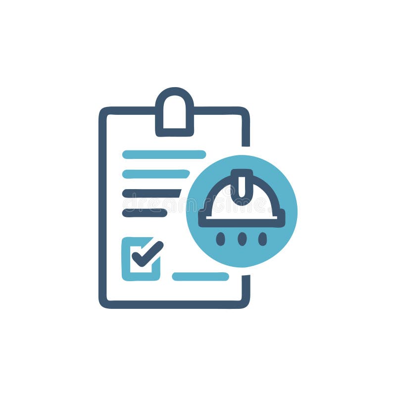 Creative Construction Compliance Icon for Designers Stock Illustration ...