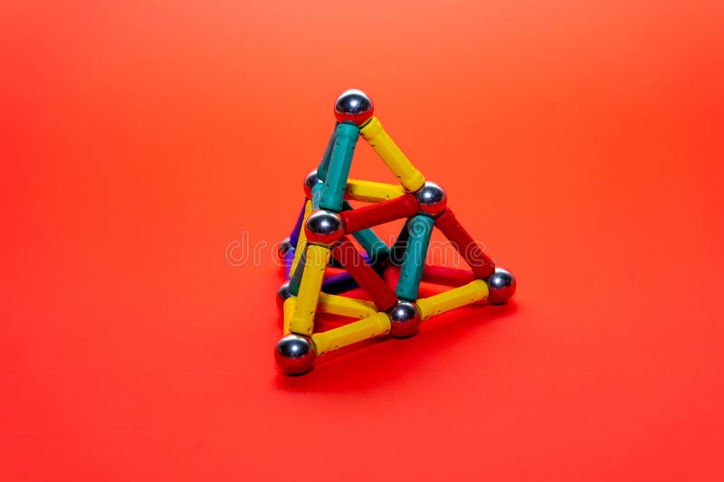 Creative Construction of a Geometric Shape Using Colorful Building ...