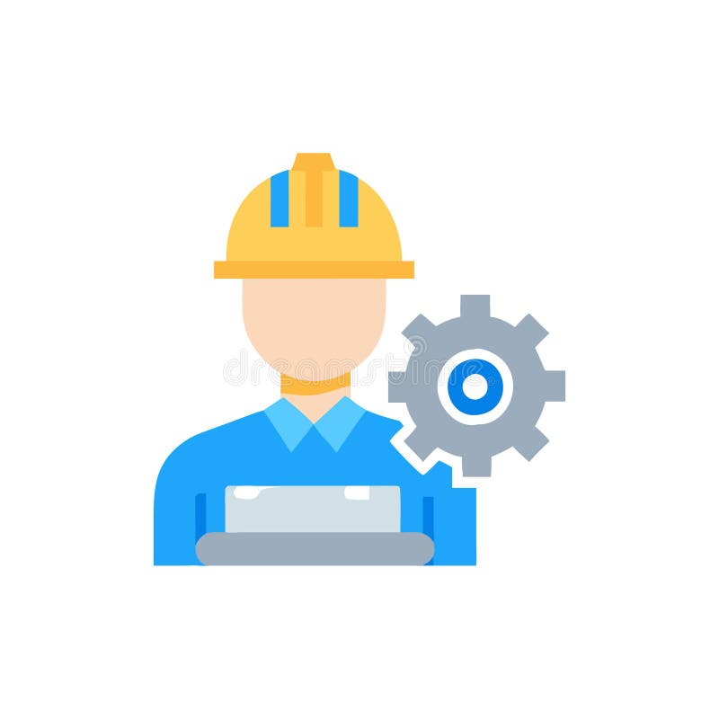 Creative Construction Management Icon for Designers Stock Illustration ...