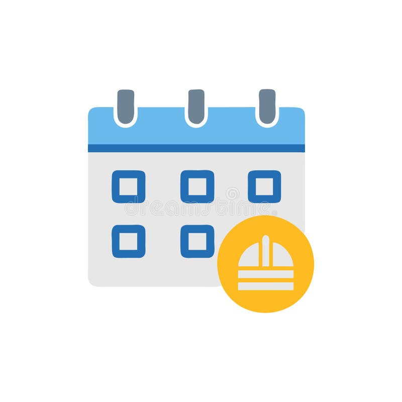 Creative Construction Timeline Icon for Designers Stock Illustration ...
