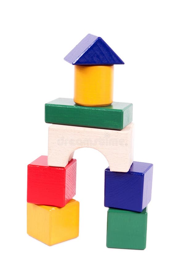 Creative Construction Toys for Children. Stock Image - Image of cube ...
