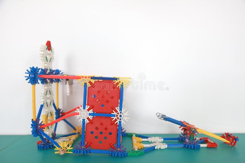 Creative Construction Works on the Desk Stock Photo - Image of ...