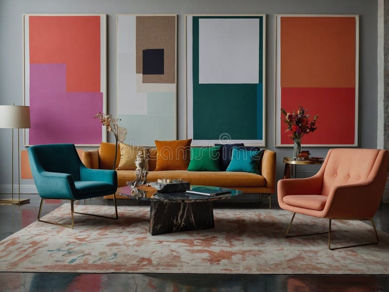 Creative Consulting Space Showcases Modern Design Elements and Vibrant ...