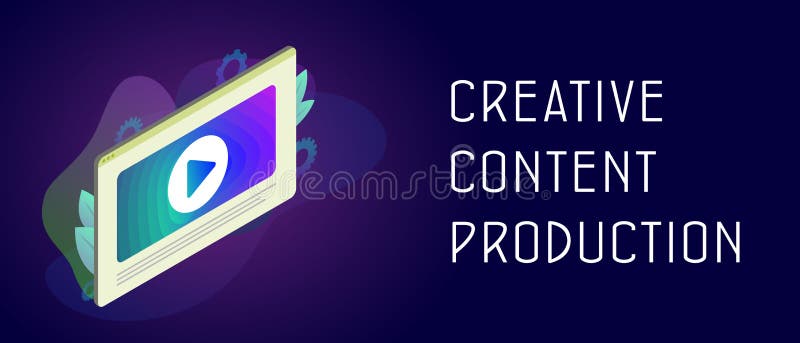 Creative Content Production Concept. Vlog Media Development, Promotion ...