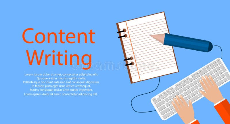 Creative Content Writing, Blogging Post, Digital Media Flat ...