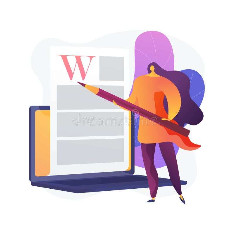 Content Writing, Creative Story Telling Vector Icon Stock Vector ...