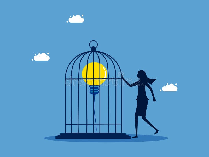 Creative Control and Lack of Freedom in the Pursuit of Knowledge. Woman ...