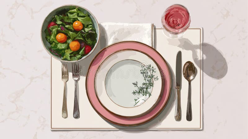 Creative Conversation Starters for a Dinner Table Setting with Salad ...