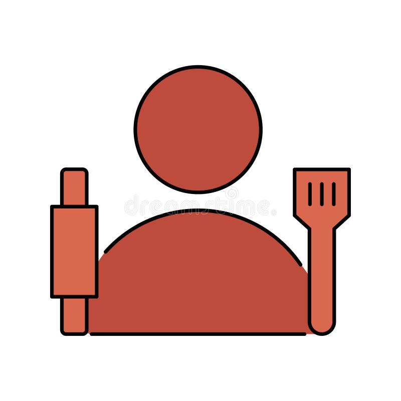 Creative Cooking Chef Icon Vector Stock Vector - Illustration of ...