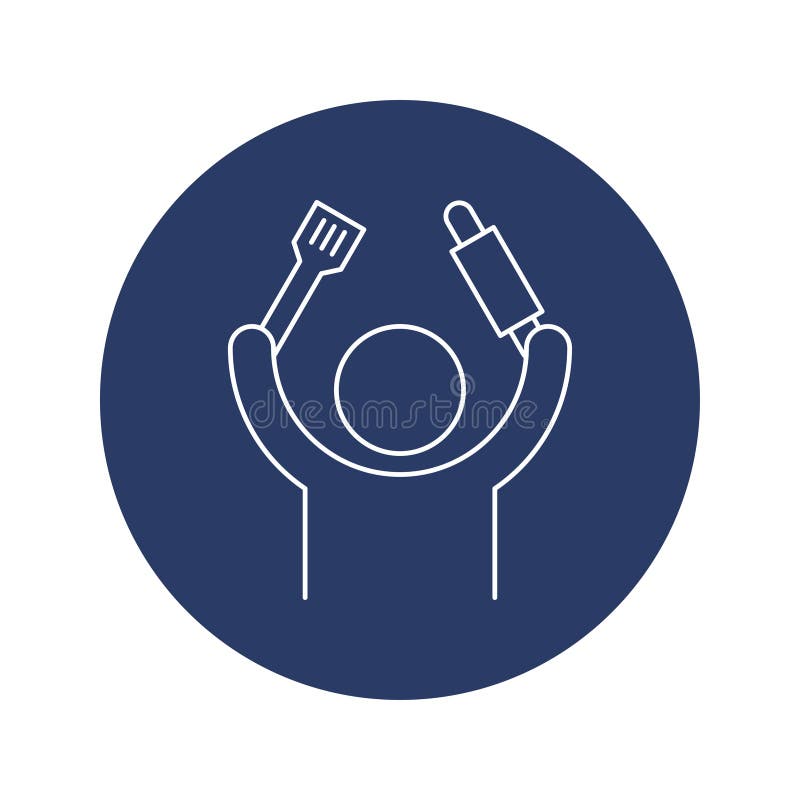 Creative Cooking Chef Icon Vector Stock Vector - Illustration of cook ...