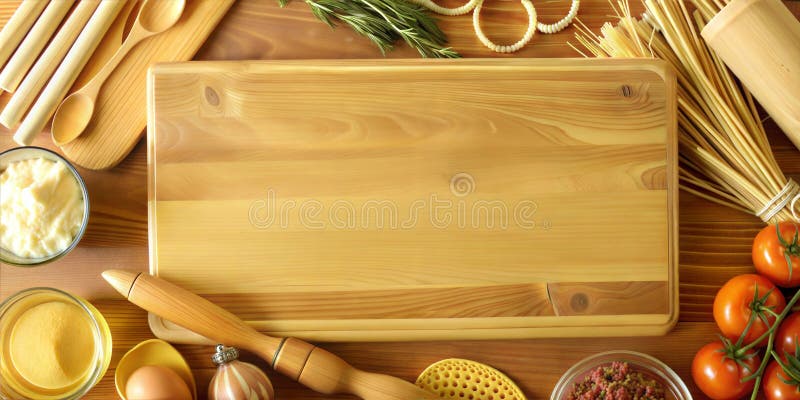 Creative Cooking Class Banner with Fresh Ingredients Stock Illustration ...