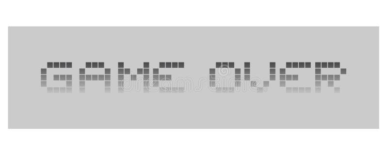 Game over message stock vector. Illustration of competition - 236113635