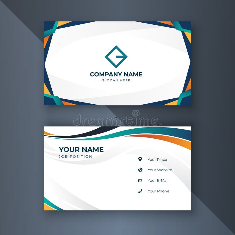 Creative Coorporate Business Card Template Modern Stock Vector ...
