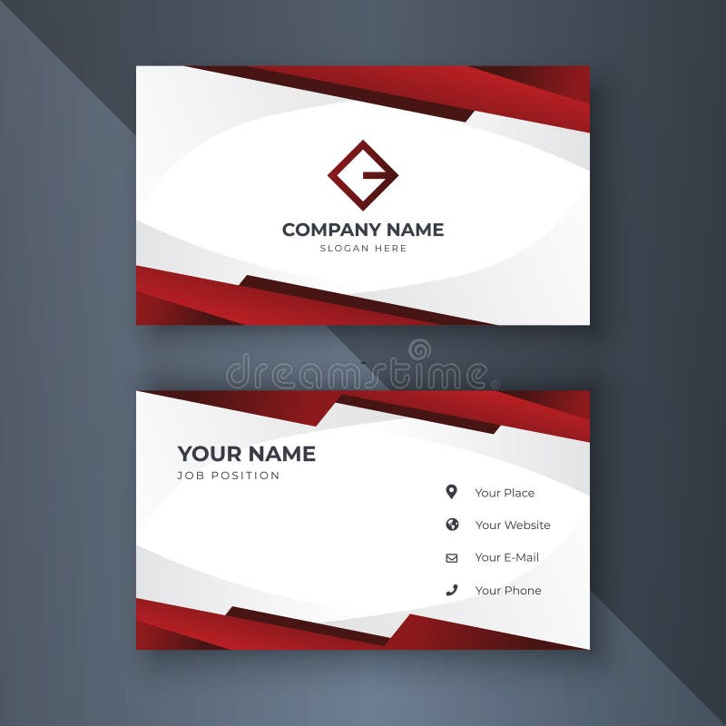 Creative Coorporate Business Card Template Modern Stock Vector ...