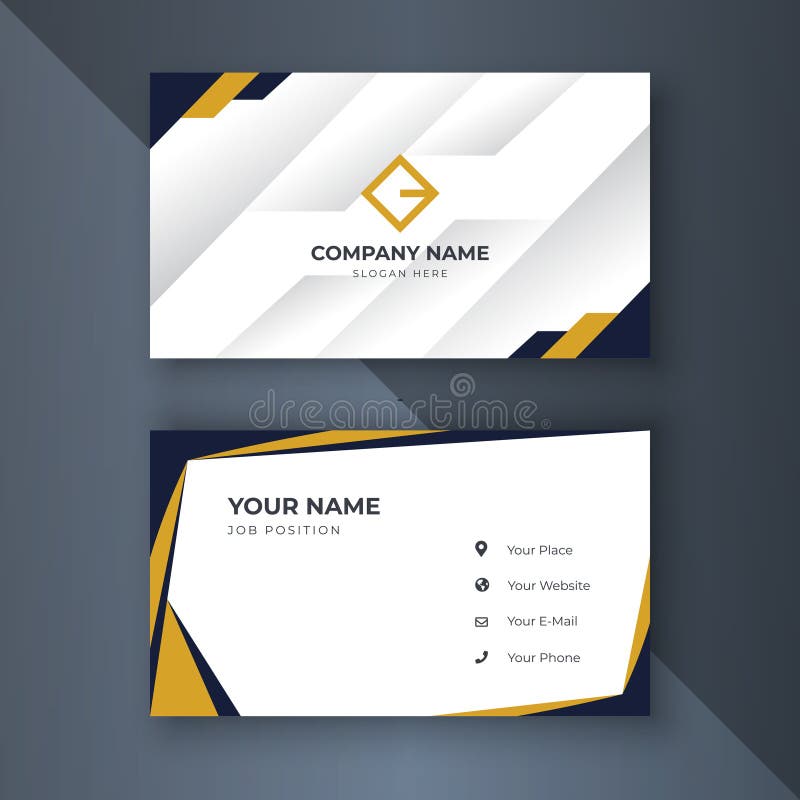 Creative Coorporate Business Card Template Modern Stock Vector ...