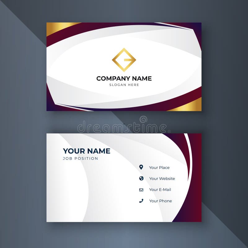 Creative Coorporate Business Card Template Modern Stock Vector ...
