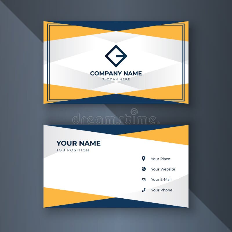 Creative Coorporate Business Card Template Modern Stock Vector ...