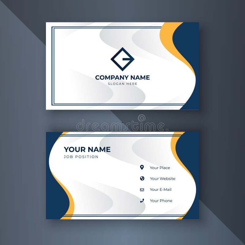 Creative Coorporate Business Card Template Modern Stock Vector ...