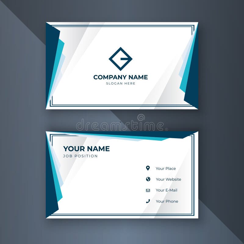 Creative Coorporate Business Card Template Modern Stock Vector ...