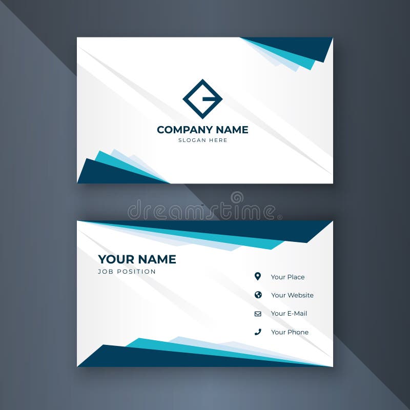 Creative Coorporate Business Card Template Modern Stock Vector ...