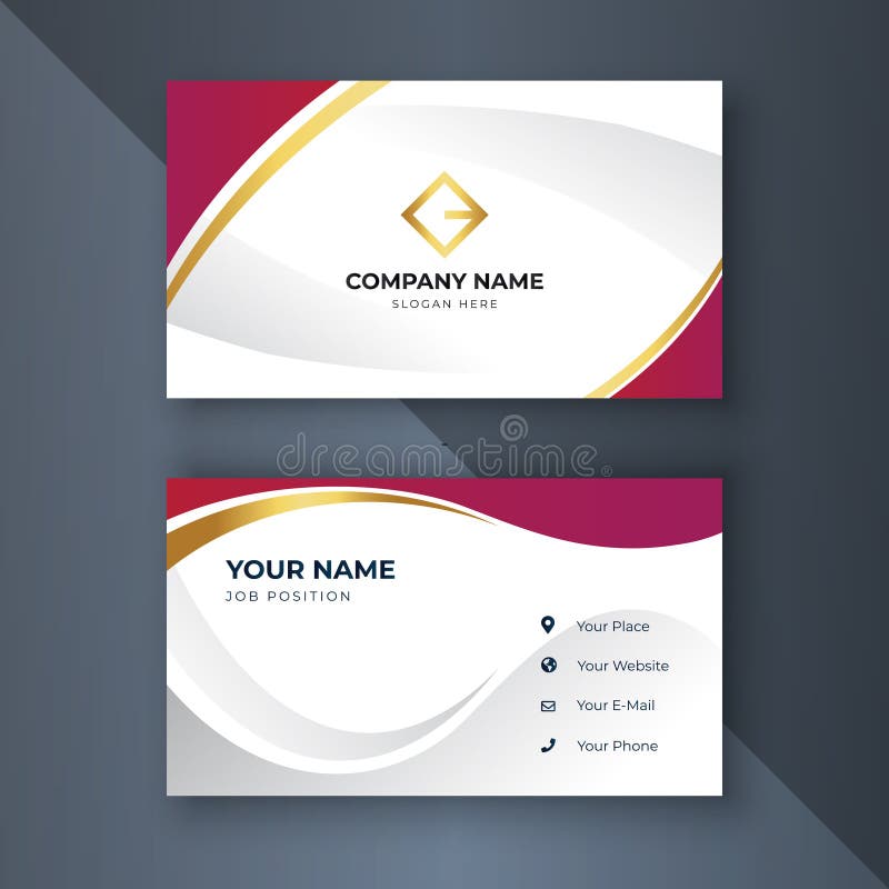 Creative Coorporate Business Card Template Modern Stock Vector ...