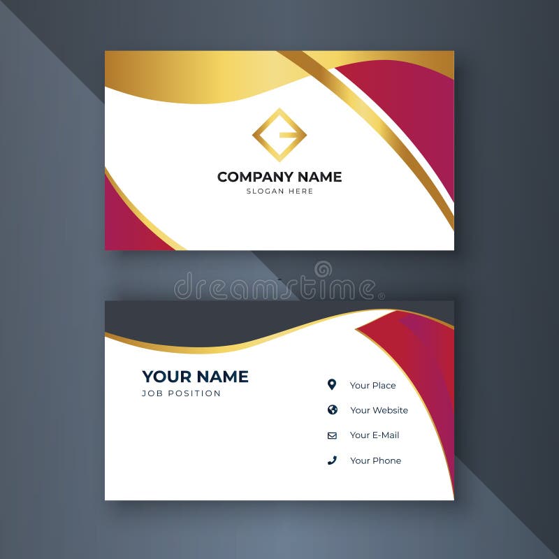 Creative Coorporate Business Card Template Modern Stock Vector ...