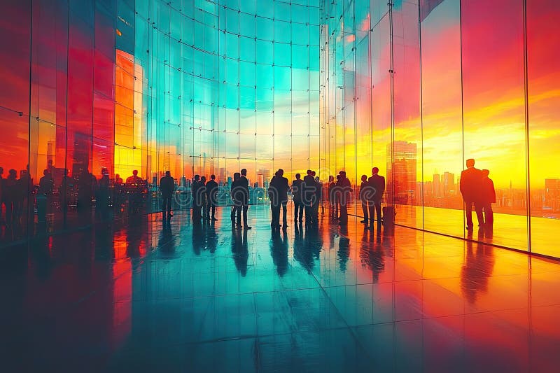 Creative Corporate Brainstorming Session in a Modern Conference Room ...