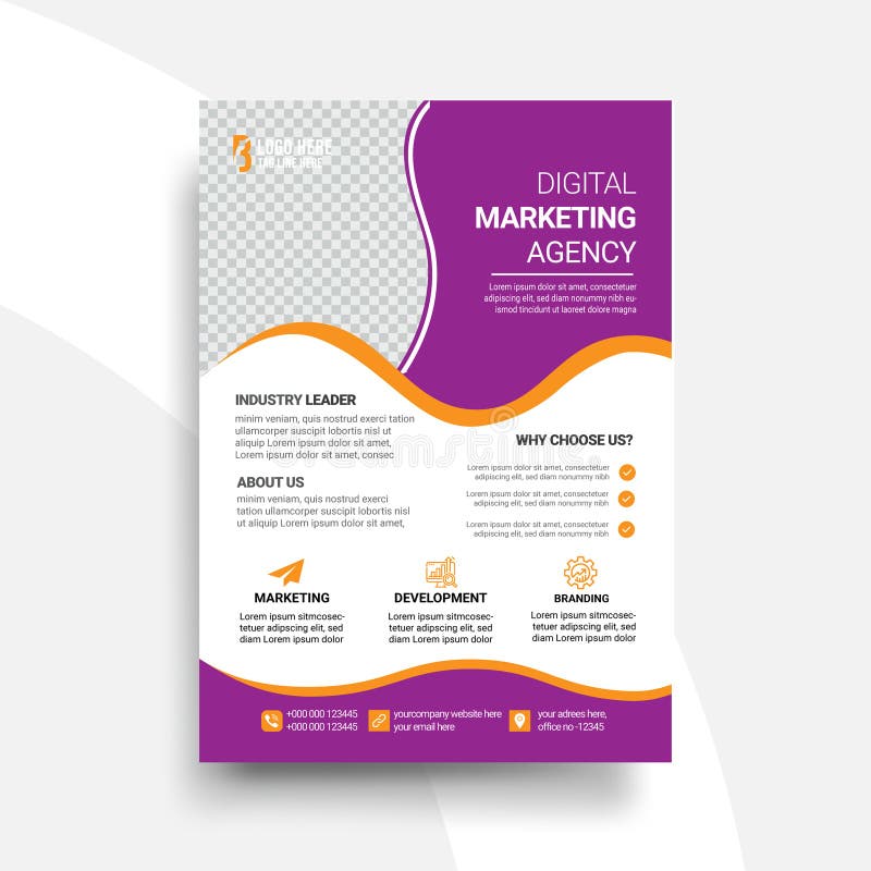 Creative Corporate Business Flyer Template Unique Shape Used for ...