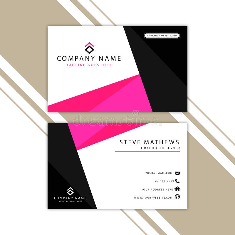 Creative and Corporate Modern Business Card Template Design Stock ...