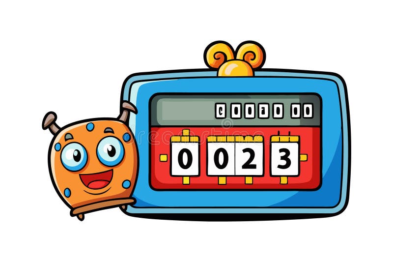 Creative Countdown Clock with Cheerful Details and Animated Character ...