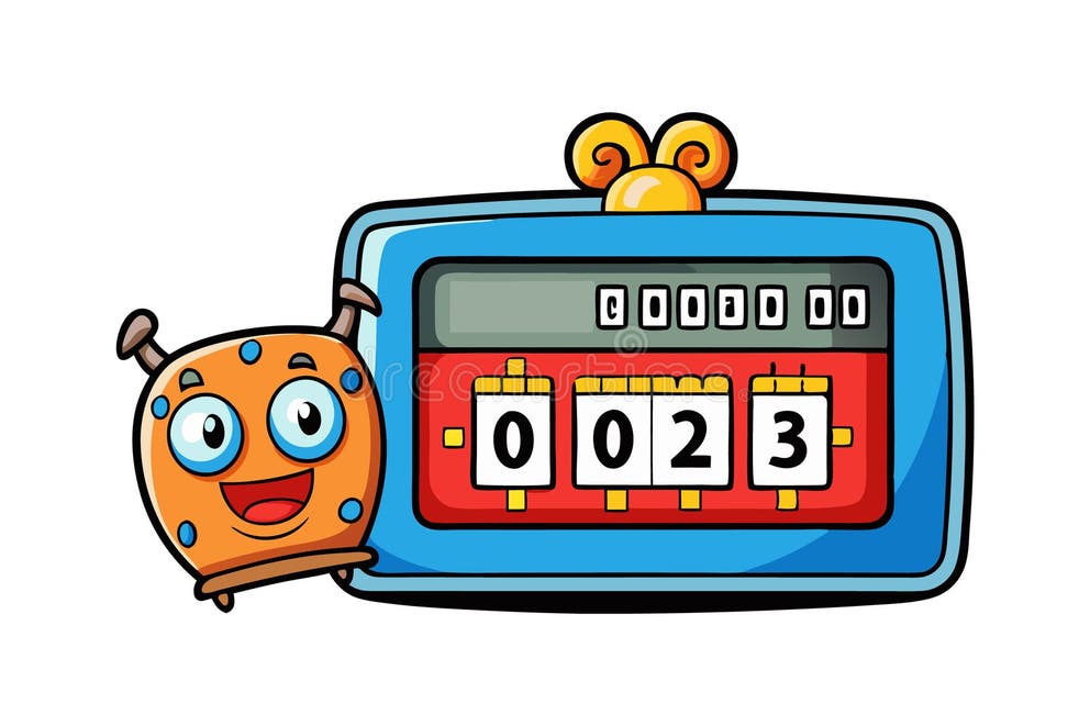 Creative Countdown Clock with Cheerful Details and Animated Character ...