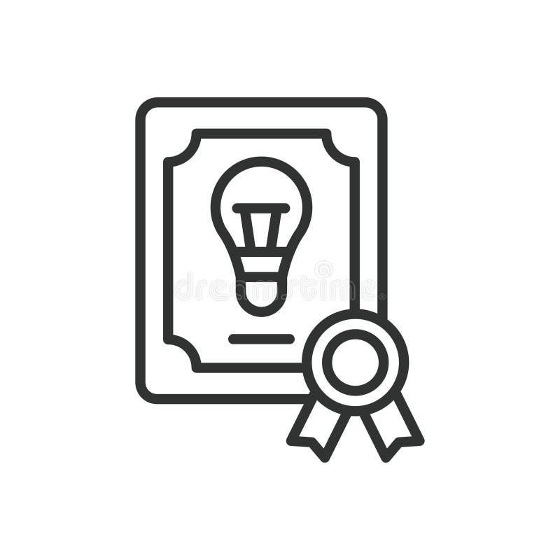 Creative Courses Certificate, Icon in Line Design. Creative, Courses ...