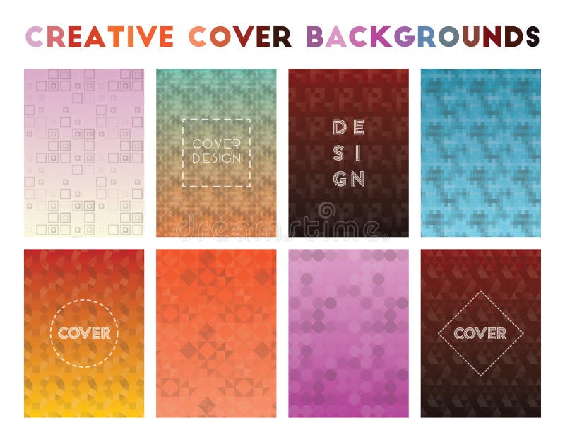 Creative Cover Backgrounds. Stock Vector - Illustration of back ...