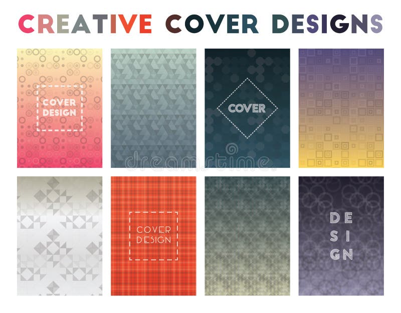 Creative Cover Designs. stock vector. Illustration of beauty - 141064533