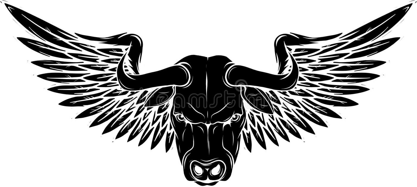 Winged Bull Logo Stock Illustrations – 27 Winged Bull Logo Stock ...
