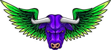 Winged Bull Logo Stock Illustrations – 27 Winged Bull Logo Stock ...