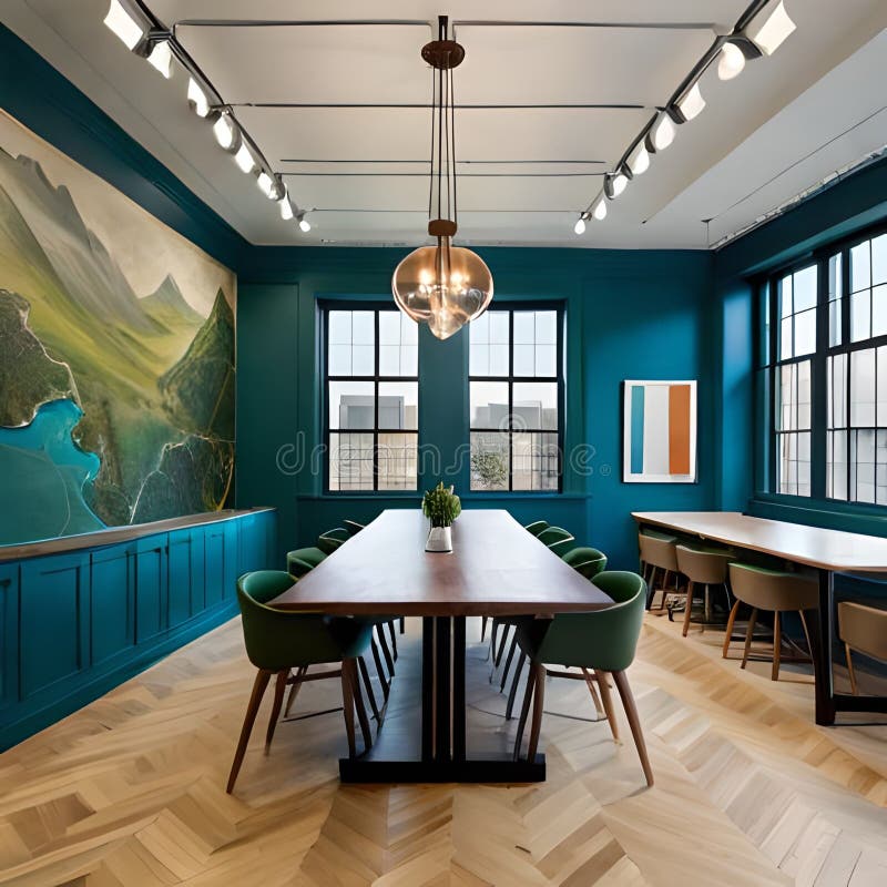 Creative, Coworking Space and Blueprints with Man, Woman and Teamwork ...