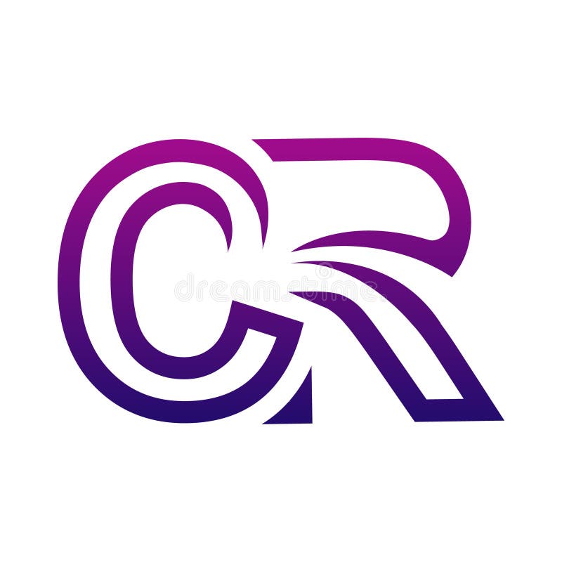 Creative CR Logo Icon Design Stock Vector - Illustration of symbol ...