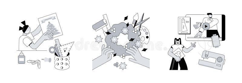 Creative Craft Abstract Concept Vector Illustrations. Stock Vector ...