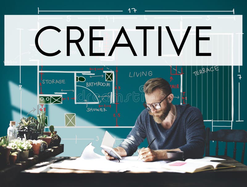 Creative Creativity Housing Interior Structure Concept Stock Photo ...