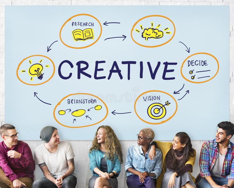 Creative Creativity Innovation Design Vision Concept Stock Image ...