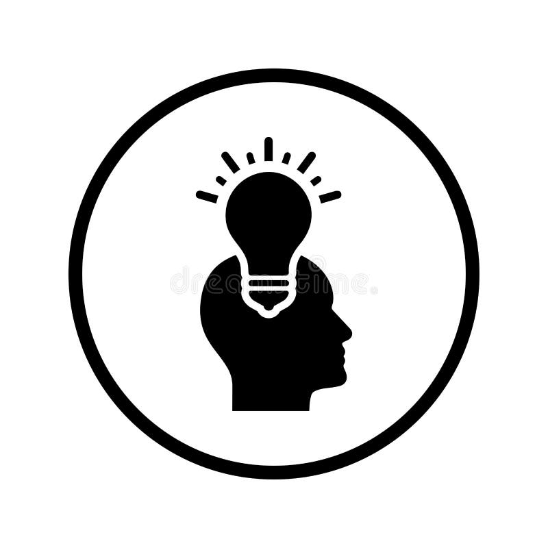 Creative, Creativity, Mindset Icon. Black Vector Design Stock ...