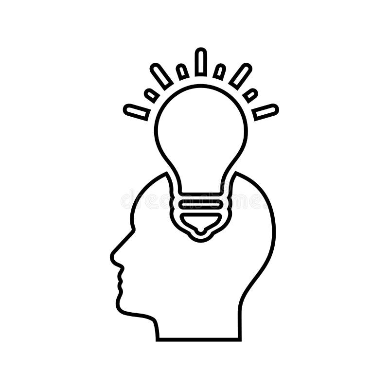 Creative, Creativity, Mindset Icon. Outline Vector Design Stock ...